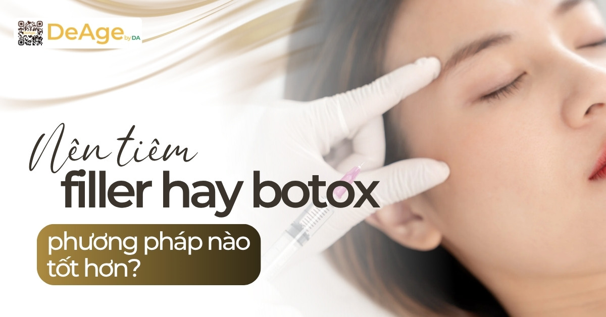Nên tiêm filler hay botox, phương pháp nào tốt hơn? - DeAge by Doctor Acnes